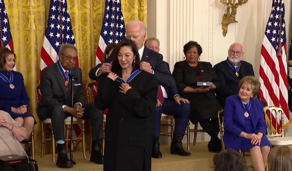 Michelle Yeoh Honoured with Presidential Medal of Freedom by Joe Biden